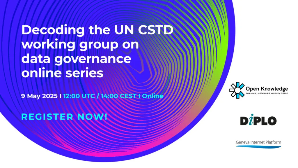 Decoding the UN CSTD Working Group on Data Governance online series ...